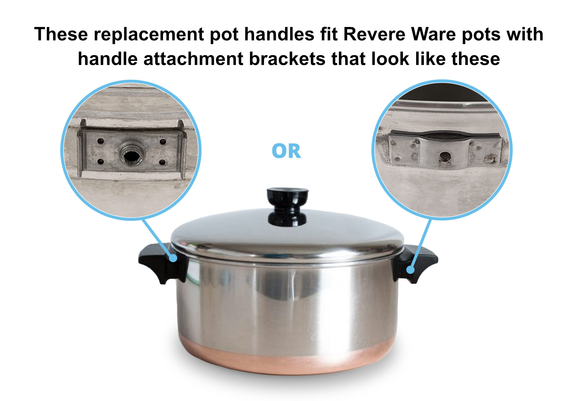 Pot/dutch oven handle pair (single screw)