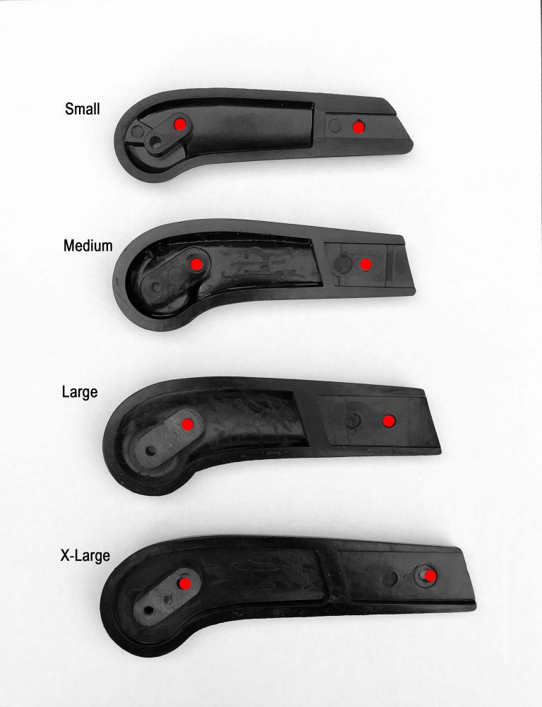 Sizing sheet for vintage 2-screw skillet and sauce pan handles - Revere ...
